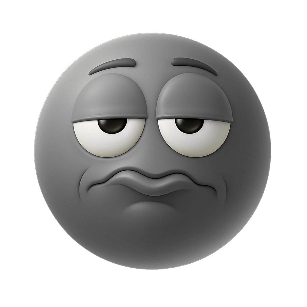 Frustrated Emoji Multicolor 3D PNG & Text Art Copy and Paste – emojigit.com