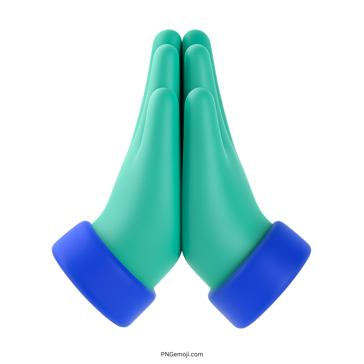 Folded Hands PNG Emoji Multicolor 3D ClipArt Collection - emojigit.com