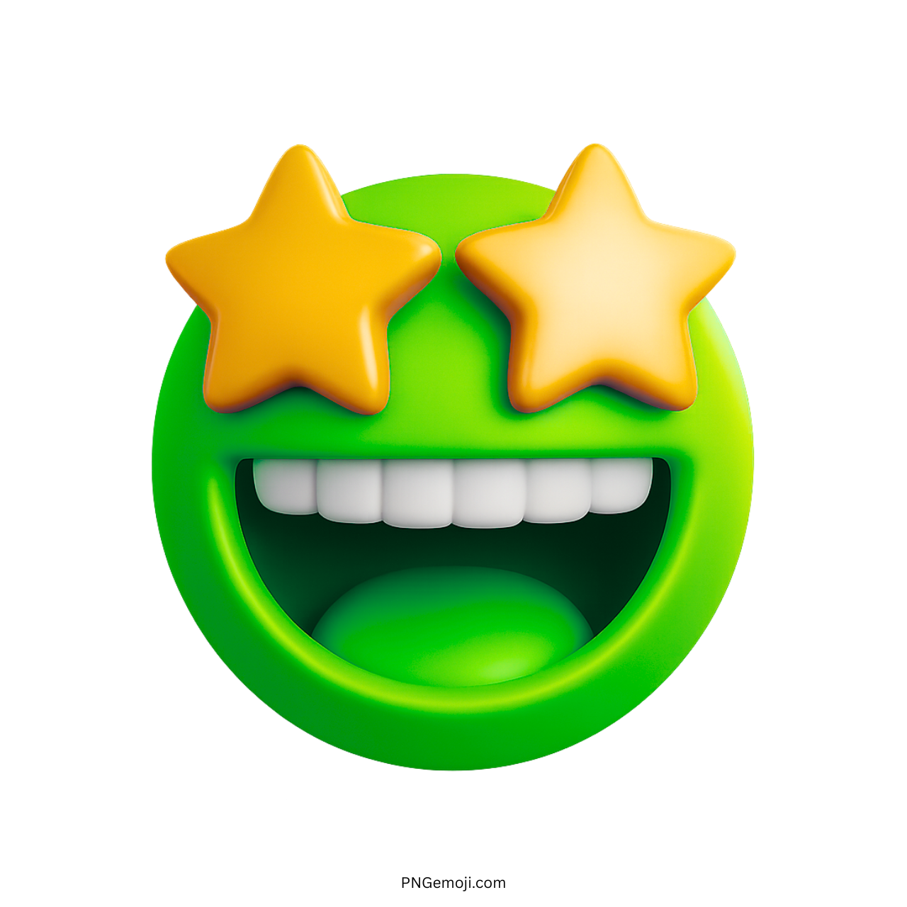 Impressed with Stars In Eyes Emoji PNG, ClipArt, Vector 3D Images ...