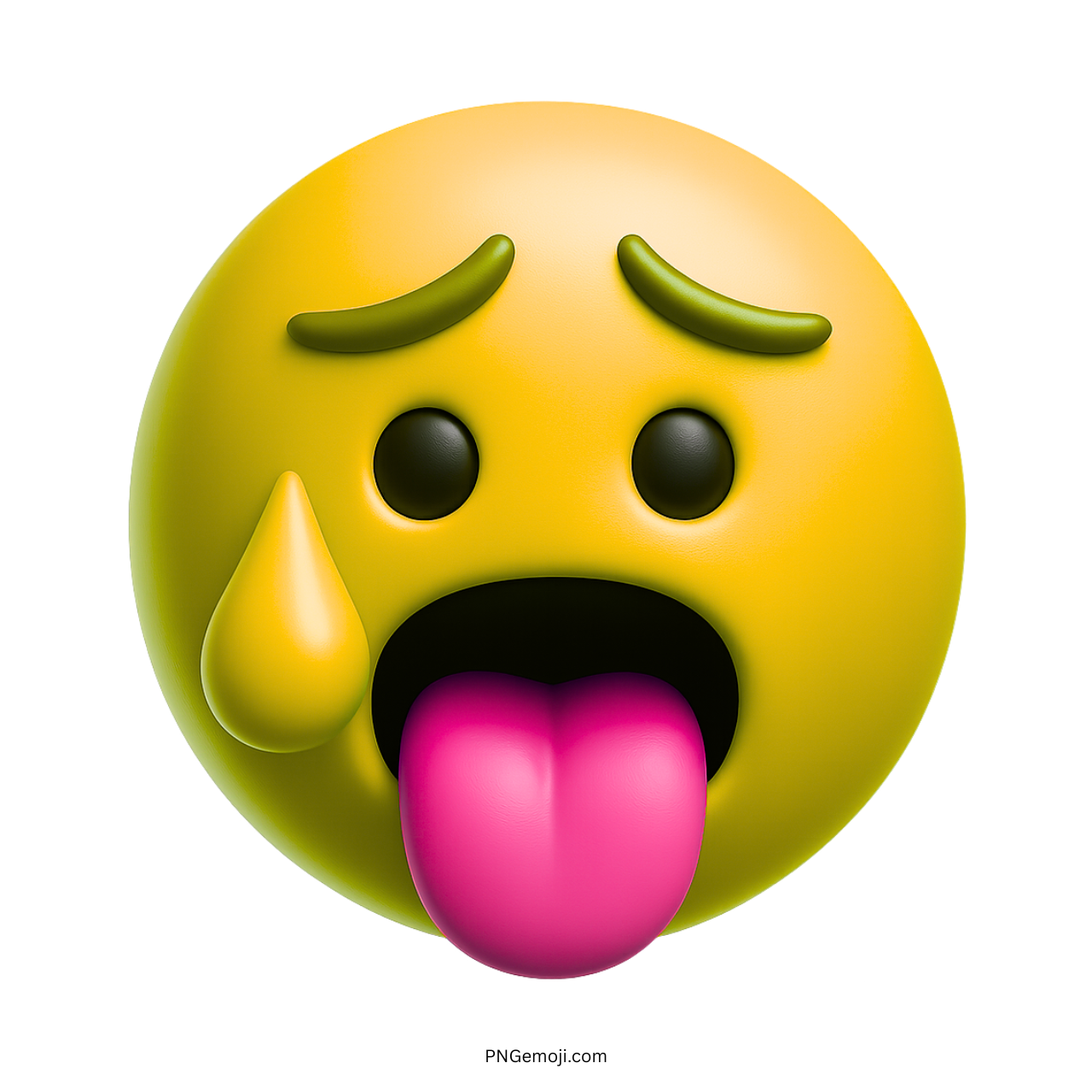 Hot Face PNG Emoji Multicolor 3D ClipArt Collection – emojigit.com
